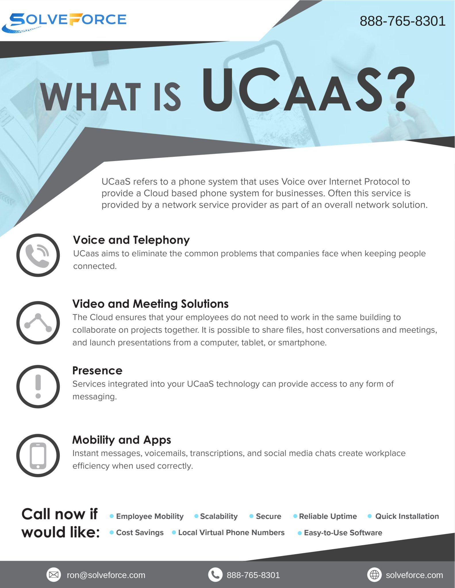 Unified Communications as a Service (UCaaS) Overview – SolveForce Cloud ...
